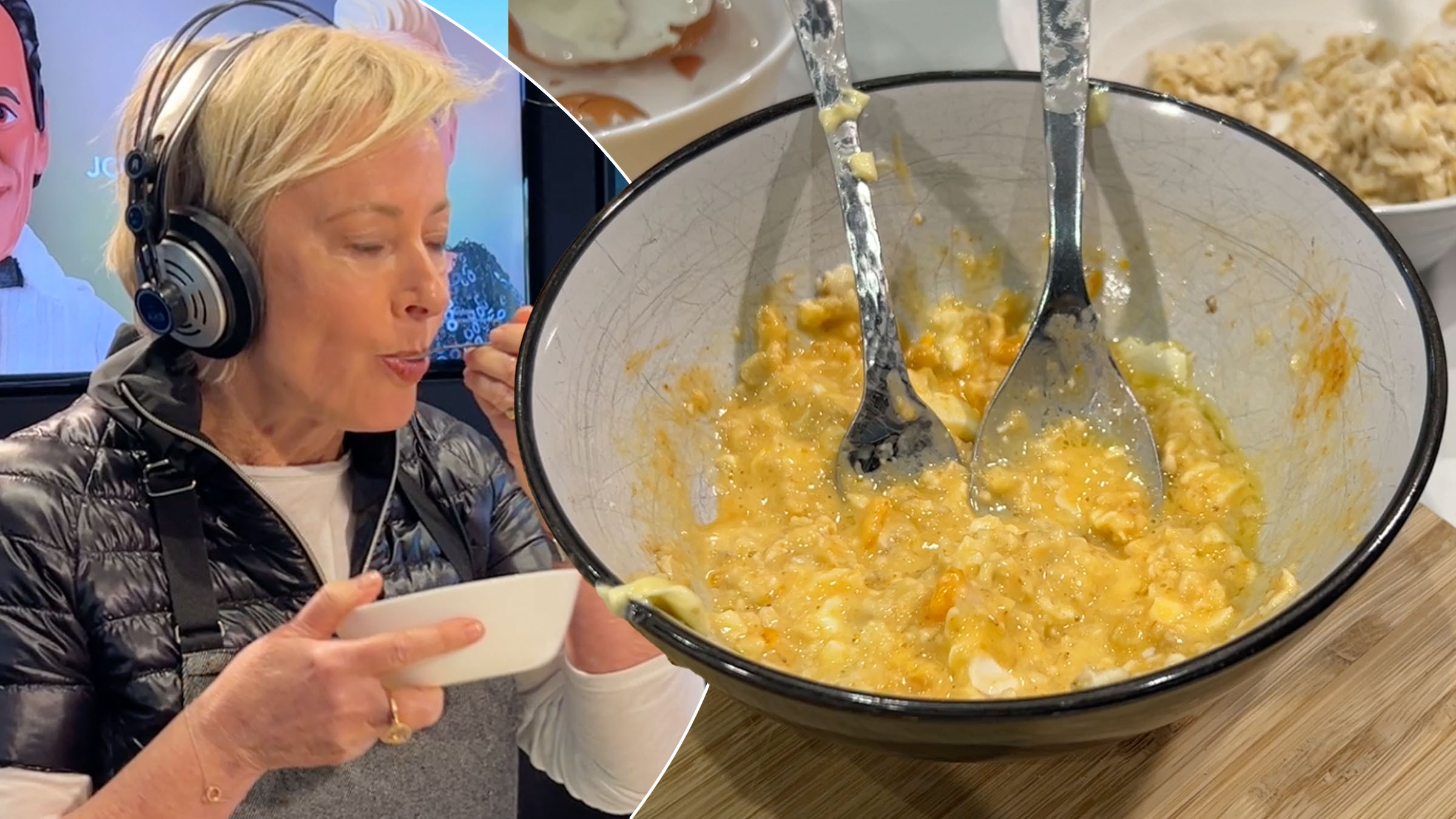 We Try Kevin Bacon's Oatmeal Egg Breakfast Recipe!