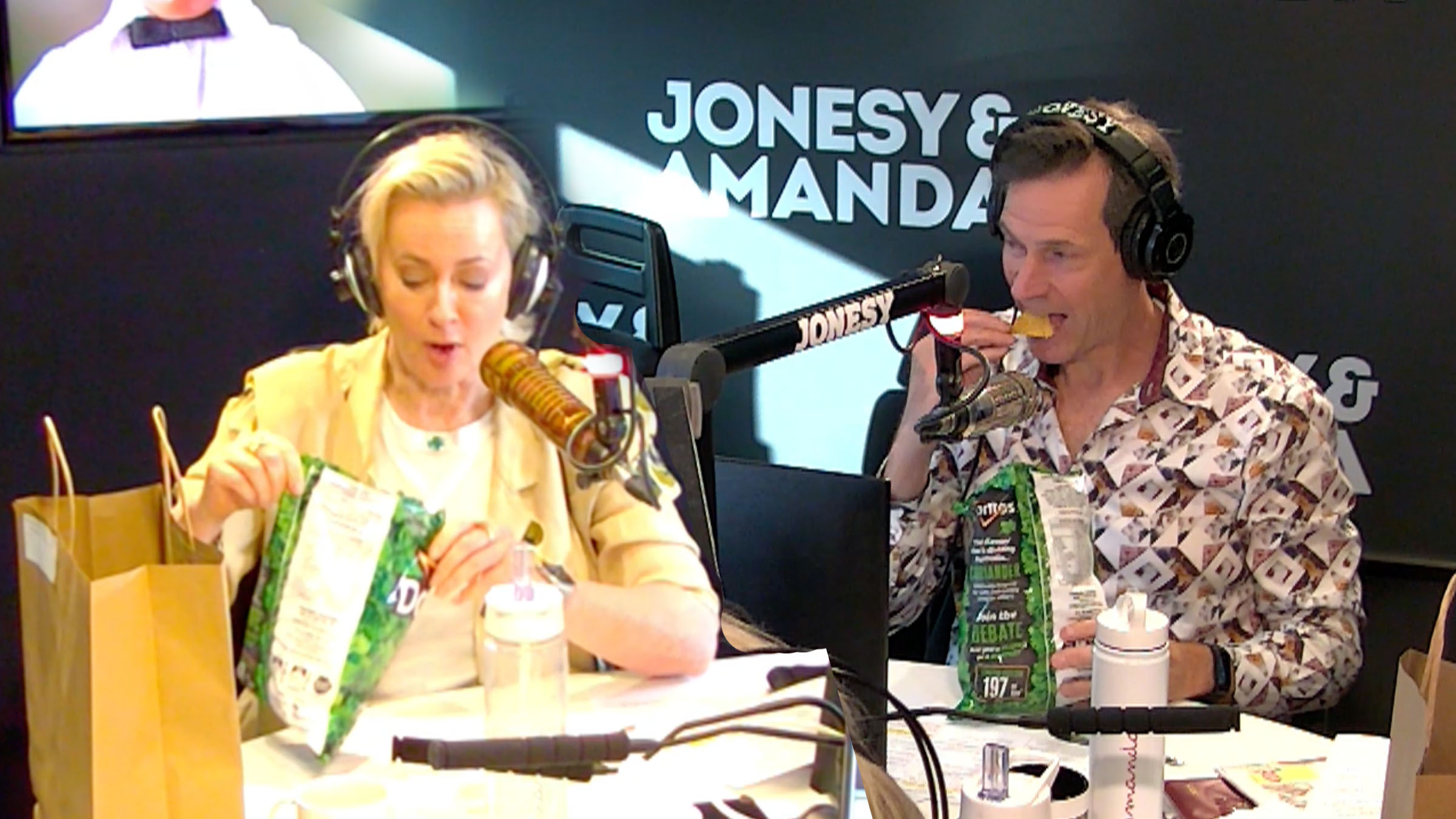 Jonesy & Amanda Try Doritos' New Coriander Flavoured Chips