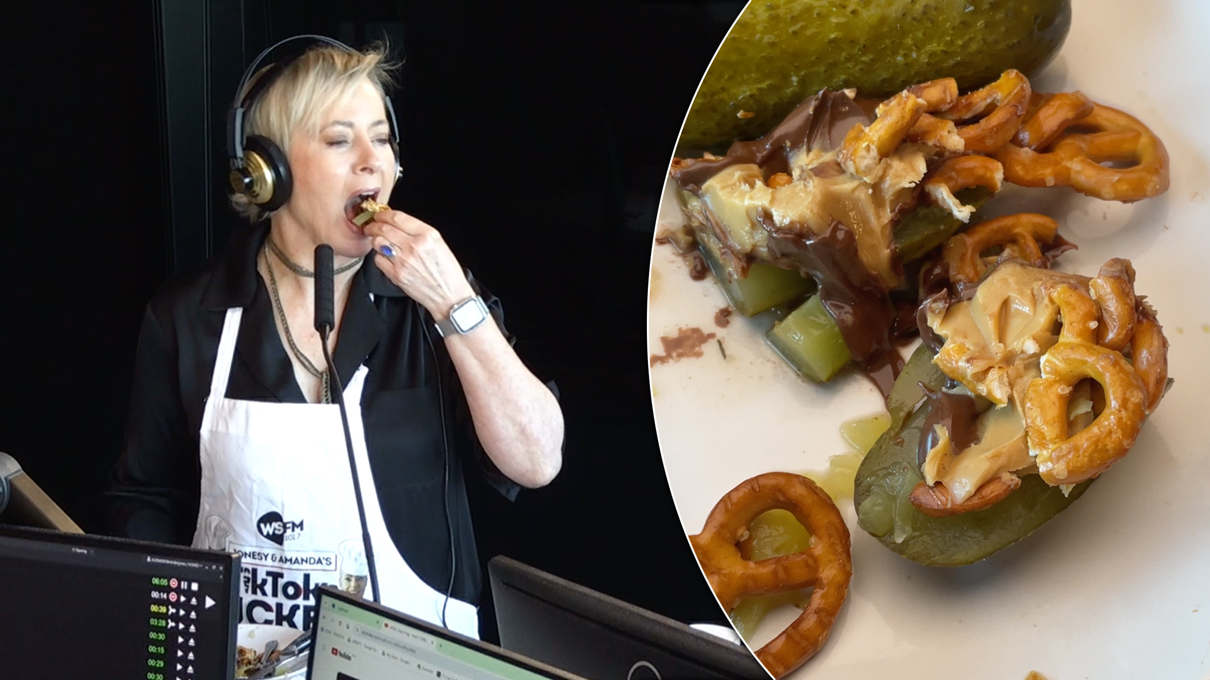 We Try Nutella, Peanut Butter And Pretzel PICKLE Boats!