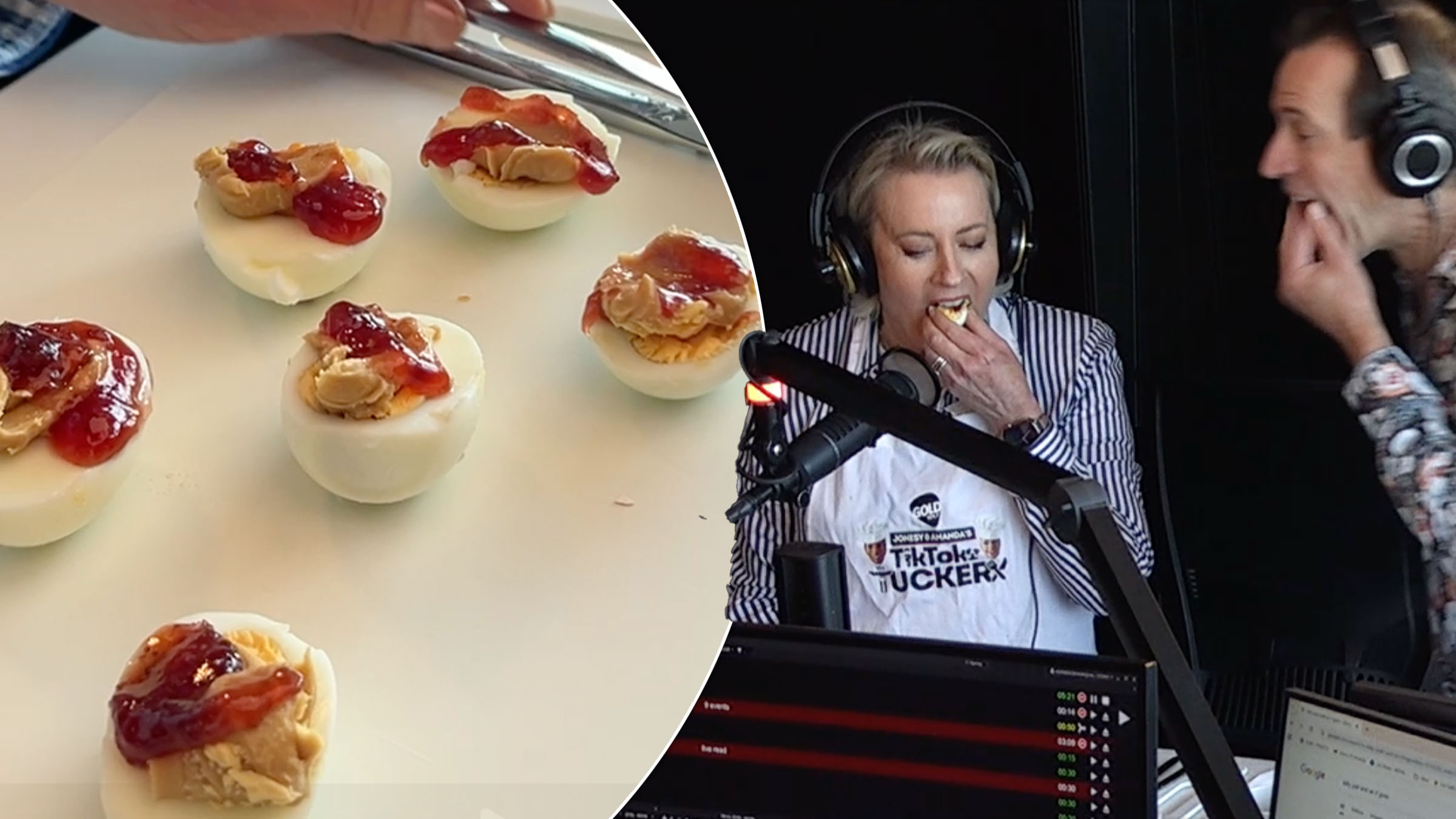 We Try Peanut Butter And Jelly (Jam) Eggs!